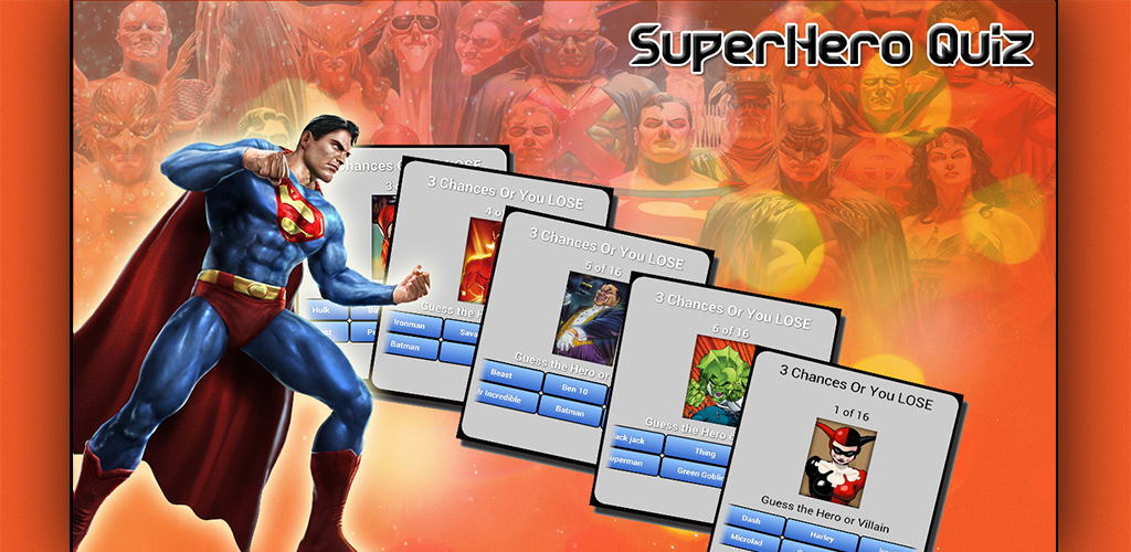 SuperHero Quiz : Amazon.co.uk: Apps & Games