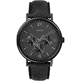 Timex Men's Weekender Chronograph 40mm Leather Watch TWC063500 : Buy ...