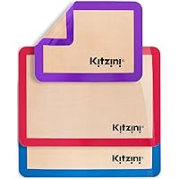 Kitzini Silicone Pastry Mat. Extra Large Pastry Mats for Rolling Dough ...