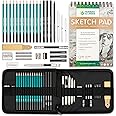 XL Drawing Set - Sketching, Graphite and Charcoal Pencils. Includes 100 ...