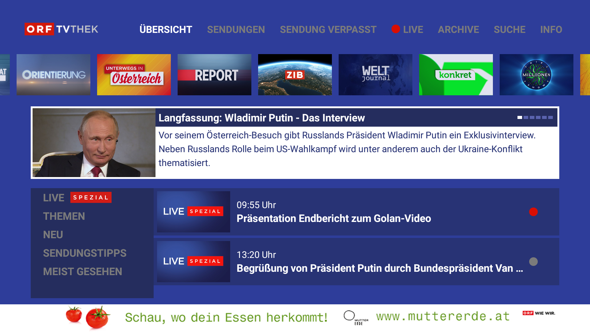 ORF-TVthek: Video on demand: Amazon.de: Apps für Android