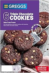 Greggs 6 Triple Chocolate Cookies 450g (Frozen)