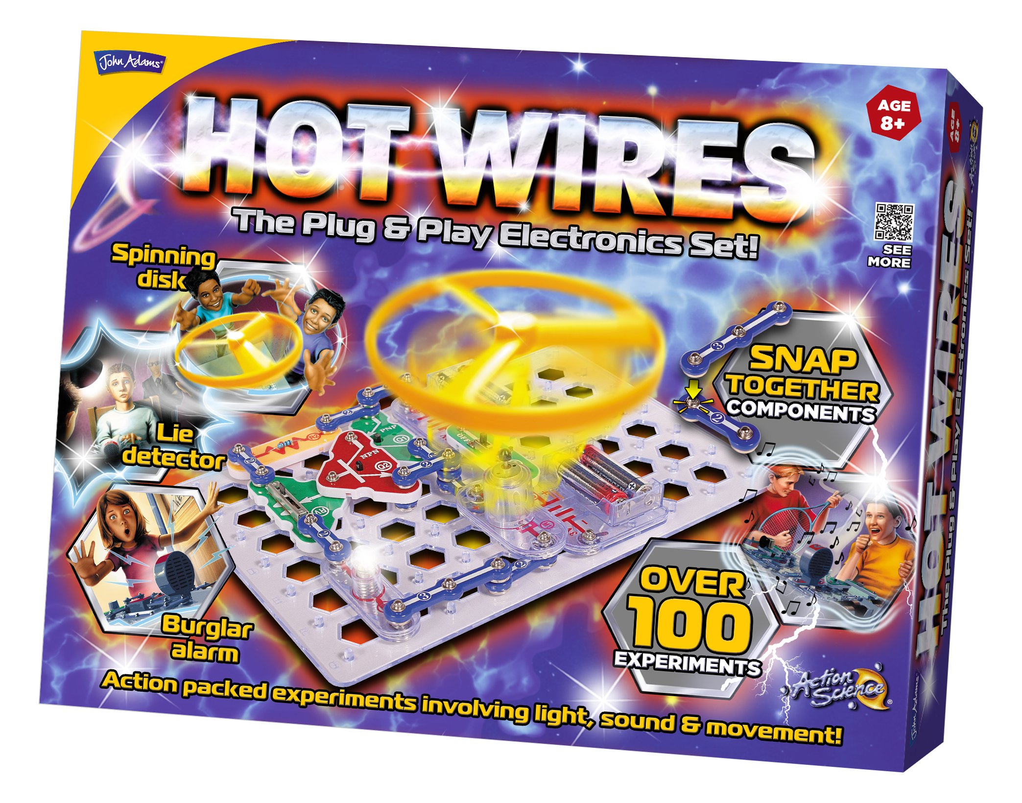 John Adams , Hot Wires: Plug and Play Electronics Set with 100 ...