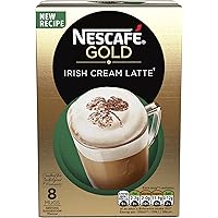 Nescafé Gold Irish Cream Latte Coffee, 8 Sachets, 22 g (Pack of 6 ...