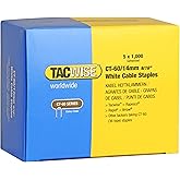 Tacwise CT-45/8mm White Cable Tacker Staples 5,000 (5 x 1,000 packs ...