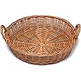 Prestige wicker Round Display Basket 34cm, Willow, Natural, D34/29cm ...