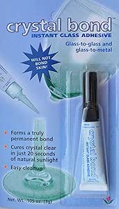 Crystal Bond Instant Glass Adhesive: Amazon.co.uk: Kitchen & Home