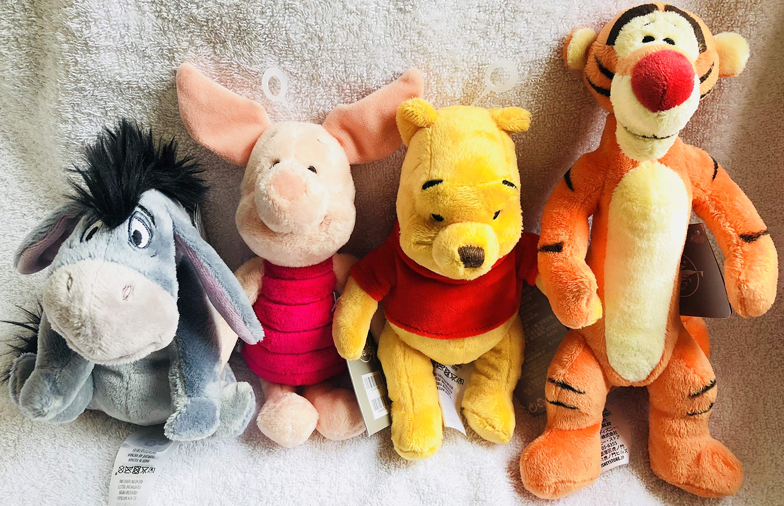 Disney Store Original Winnie the Pooh Soft, Plush Set of 4 Piglet ...