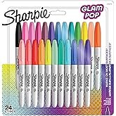 Sharpie Pennarelli Indelebili, Punta Fine, Confezione da 24, 80's Glam ...