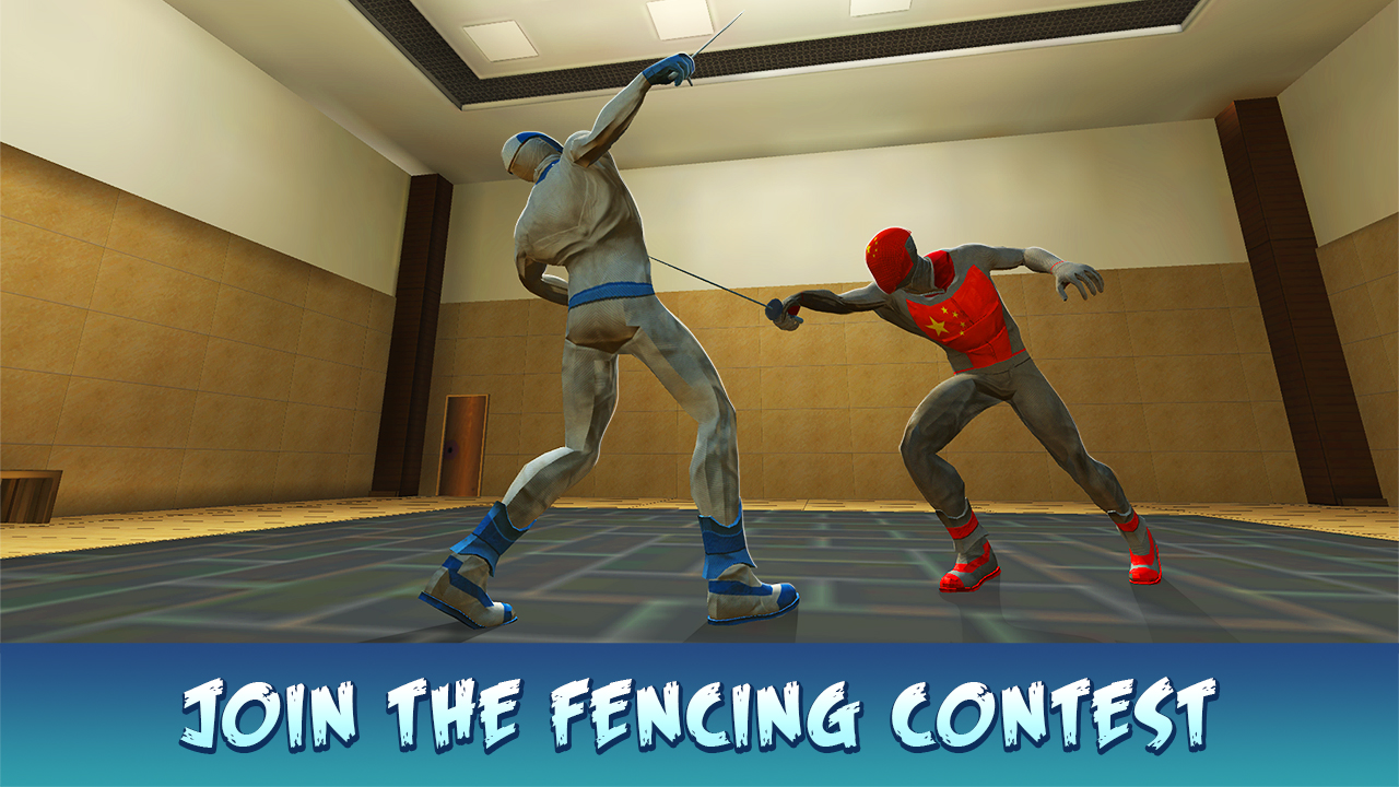 Sports Fencing Fighting Summer Game Championship: Battle Swordsman ...