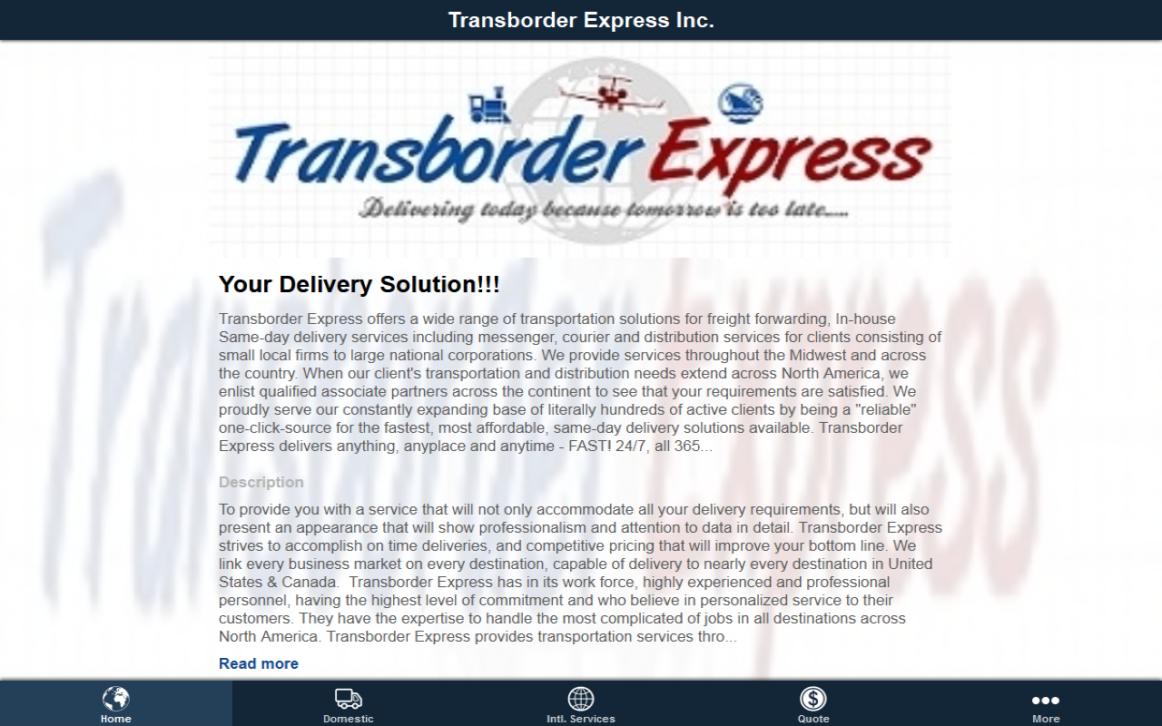 Transborder Express Inc.: Amazon.de: Apps für Android