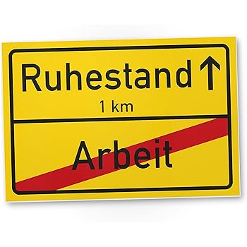 DankeDir! Achtung Lebende Legende im Ruhestand - Kunststoff Schild ...
