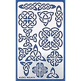 Aleks Melnyk #185 Metal Journal Stencils, Ogham Runes, Ancient Alphabet ...