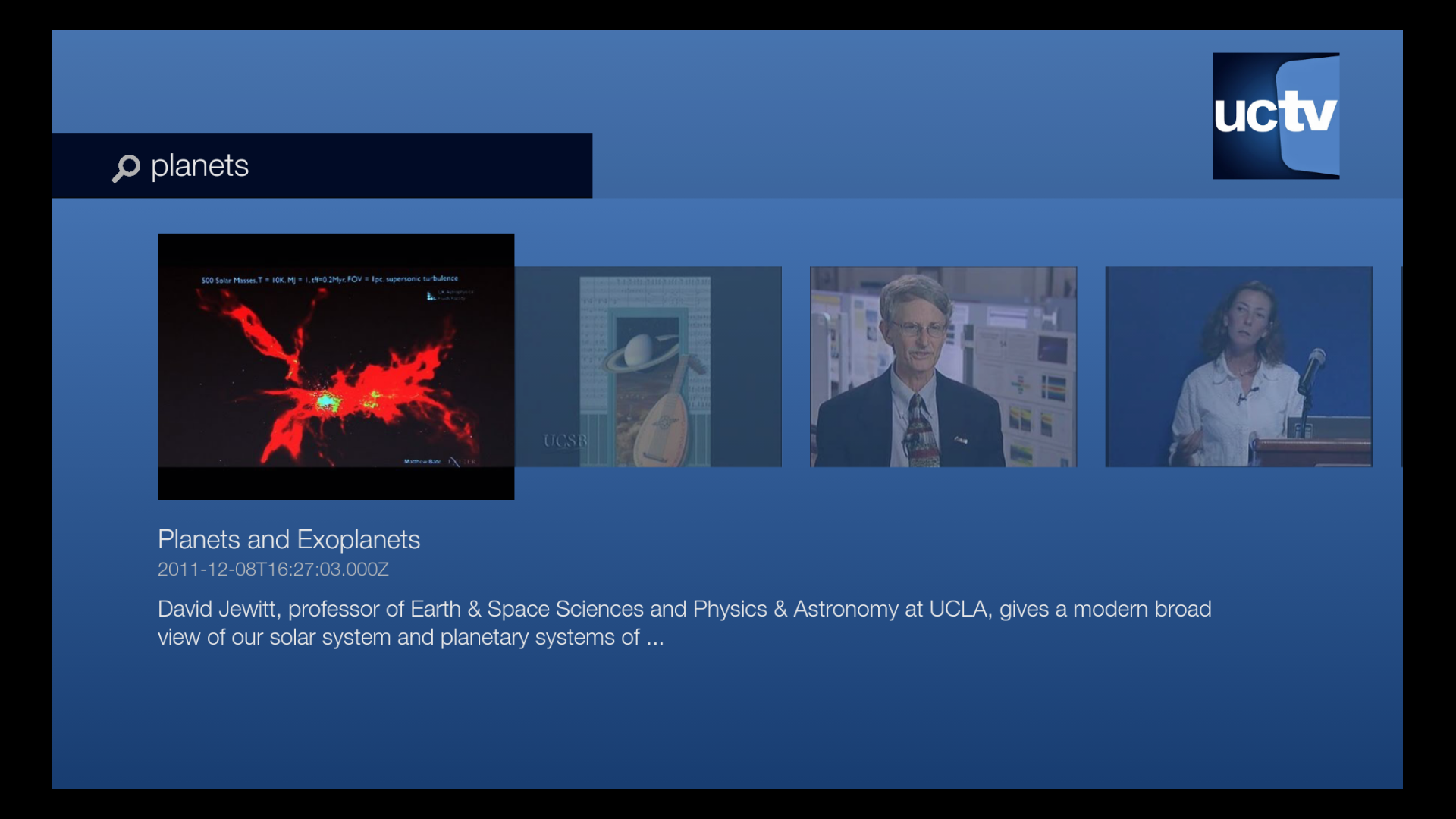 UCTV: University of California Television: Amazon.fr: Appstore pour Android