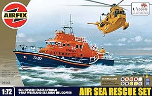 Airfix RNLI Lifeboats A98668 1:72 Scale RNLI Severn Class Lifeboat and ...