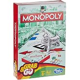 Hasbro Gaming Road Trip Series Monopoly Game Portable Board Game to ...
