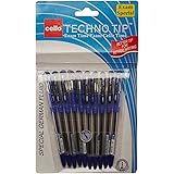 Cello Technotip Ball Pen Set | Pack of 10 | Blue Ball Pens ...