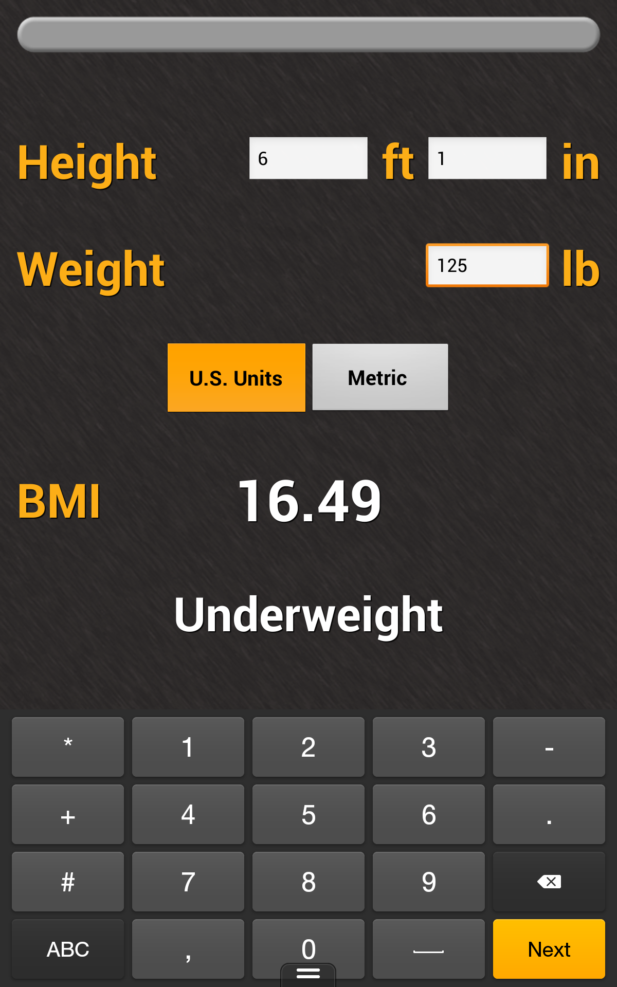 BMI Calculator: Amazon.co.uk: Appstore for Android