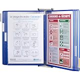 Tarifold Technic Wall Display Unit with 5 Clip-on Index Tabs and 10 ...