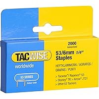 Tacwise 0335 Type 53 / 8 mm Galvanised Staples, Pack of 2000 : Amazon ...
