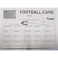 25 X 20 Team football scratch cards UK team names FUNDRAISING IDEAS ...