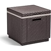 Allibert by Keter California Ice Cube Outdoor Cooler, Graphite, 42 x 42 ...