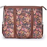 ZOUK Multicolor Abstract Printed Handmade Vegan Leather Women's Office ...