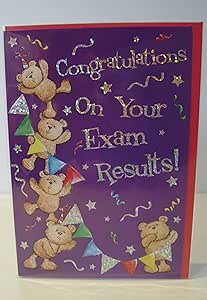 Congratulations & Well Done on your Exam Results! Greetings Card ...