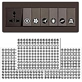 ROUSRIE Switch ID Sticker Clear Vinyl Labels for Home Office Electric ...