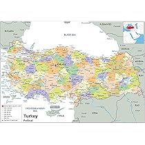 Detailed Political Map Of Turkey Ezilon Maps Liechtenstein Map Guide