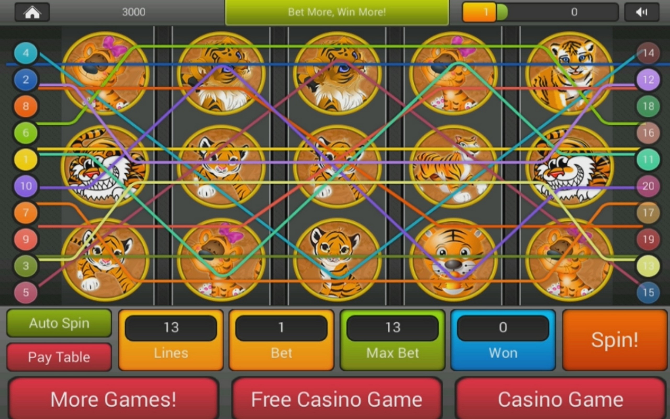Slots - Wild Tiger Casino Slot Machine! FREE Las Vegas Spin and Win ...