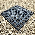 4 x Paving Driveway Grids Black Plastic Mat For Turf, Grass, Lawn, Path ...