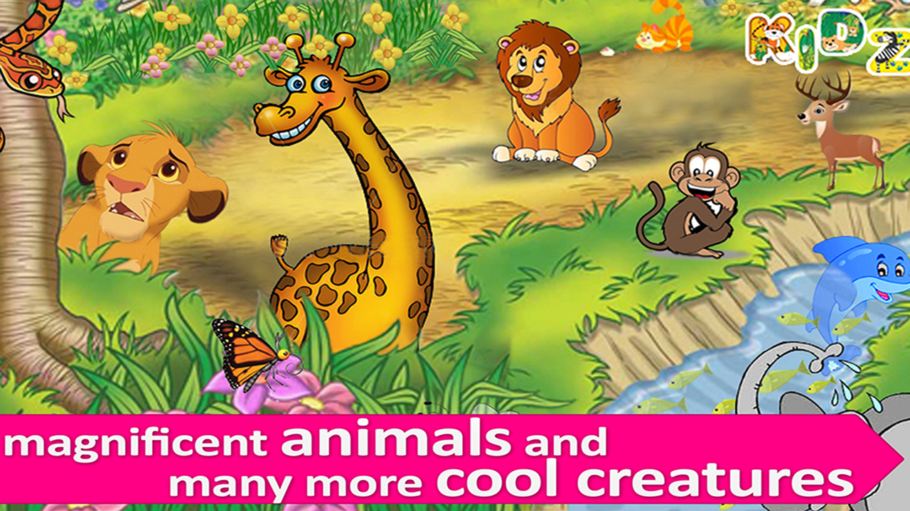 Kids Zoo, Animal sounds and pictures for Kids, with real voice and ...