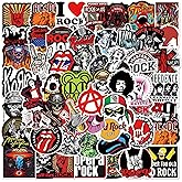 Rock and Roll Music Stickers, 100Pcs Trendy Music Band Stickers Packs ...