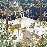 GBCC Charity Christmas Cards Pack of 10 - Charity Christmas Cards with Artistic Forest Wildlife ...