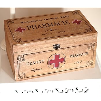 Vintage Retro Style First Aid Tin Box with Lid: Amazon.co.uk: Kitchen ...