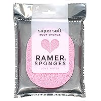 Ramer Shower Sponge - Super Soft Body Sponge Small (Pink) : Amazon.co ...