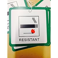 Furniture / Upholstery DL7 Fire safety Hanging Green Labels Tickets ...