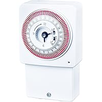 HBN 24 Hour Indoor Energy Saving Mechanical Immersion Heater Segment Timer Switch with ...