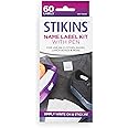STIKINS® Name Label Kit with Pen, 60x Plastic Write-On Labels (Pen ...