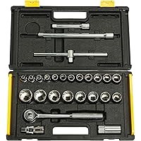 STANLEY 86-478 1/2'' SQ. Drive 12 Point Socket Set (25-Pieces) : Amazon ...