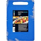 Chef Aid Large Blue Poly Chopping Board, Multipurpose Anti-Slip Surface ...
