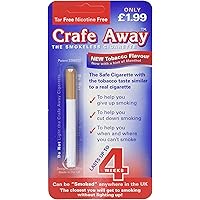 Crafe Away imitation cigarette tobacco flavoured (4 pack) : Amazon.co ...