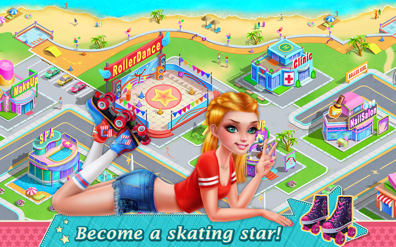 Roller Skating Girls - Dance on Wheels & Fashion Game: Amazon.de: Apps ...