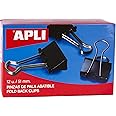 Apli Office Foldback Clips 51mm Black [Pack 12] : Amazon.co.uk ...