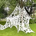 DTYDECLE 13.5ft Halloween Cobwebs Decorations, Stretchable Giant Spider ...