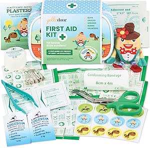Baby First Aid Kit - 65 Pieces of Essential Medical Grade Supplies for ...