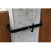 MyGardenGreen Concrete Post Clips, 8 Pack, Black, Standard, 4 Inch ...