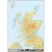 Scotland Postcode Areas Wall Map (AR1) - 27.75" x 34.75" Laminated ...