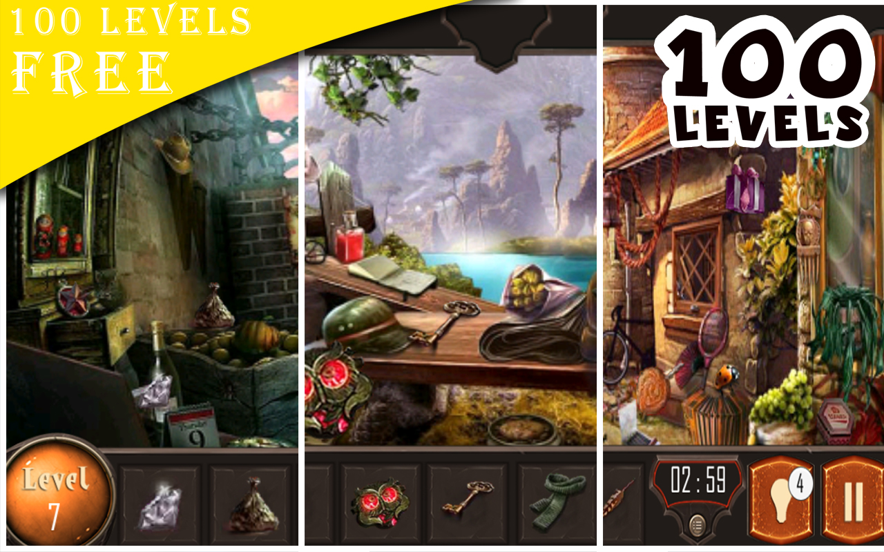Hidden Object Game : 100 Levels of Hidden Clues : Amazon.fr: Applis et Jeux
